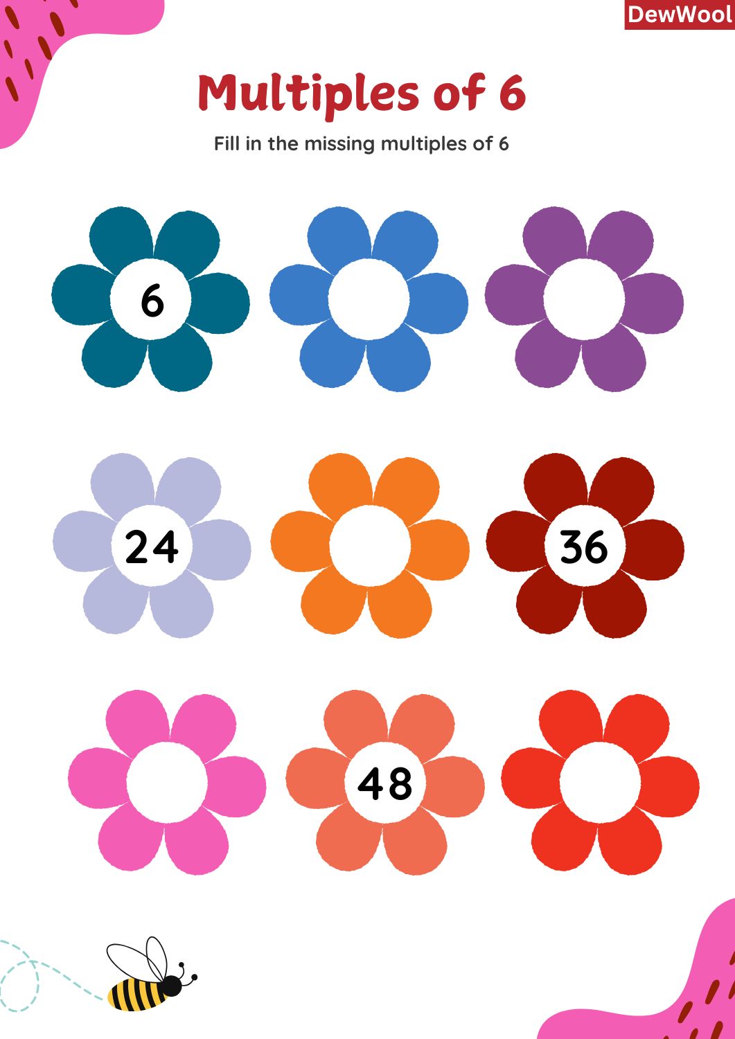 Multiples_Of_6_Interactive_Worksheet | DewWool