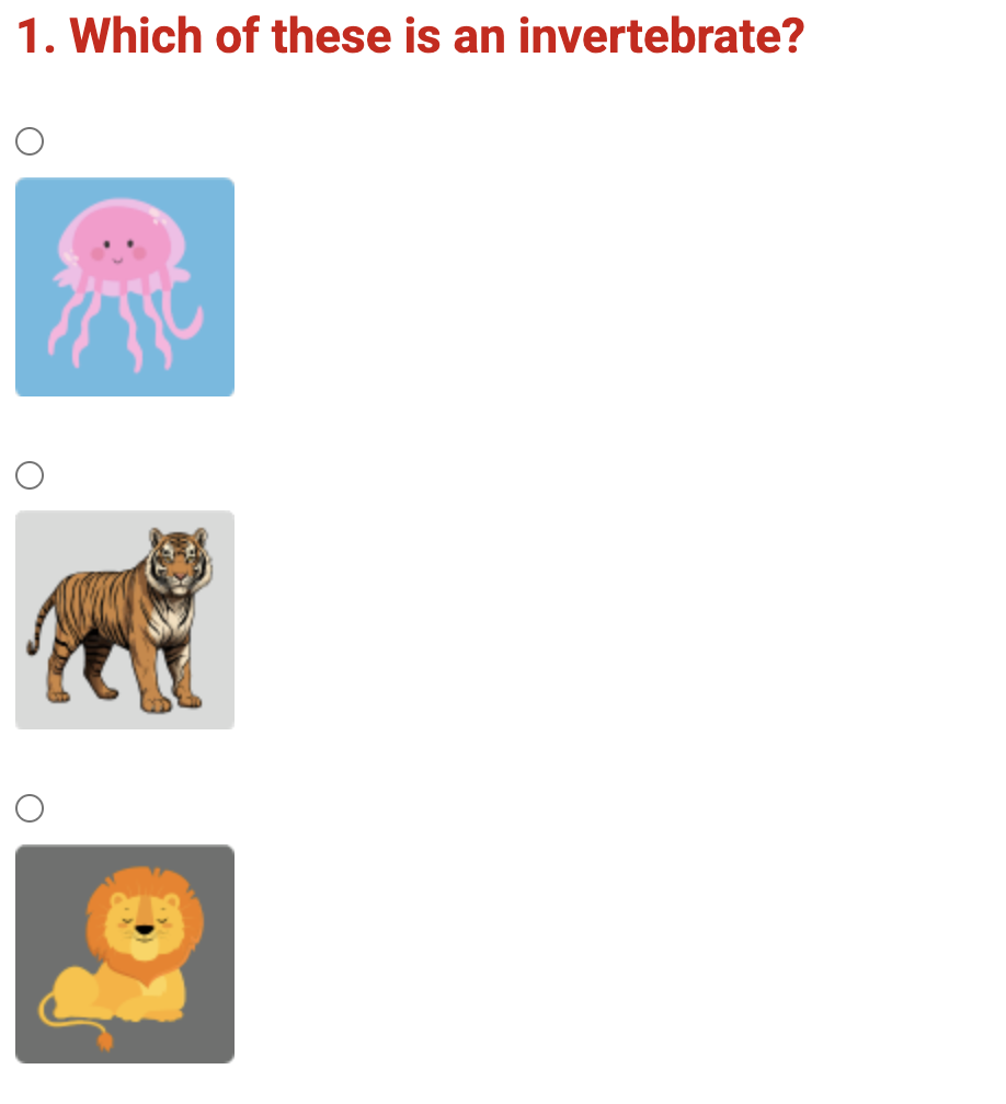 vertebrates_piture_quiz | DewWool
